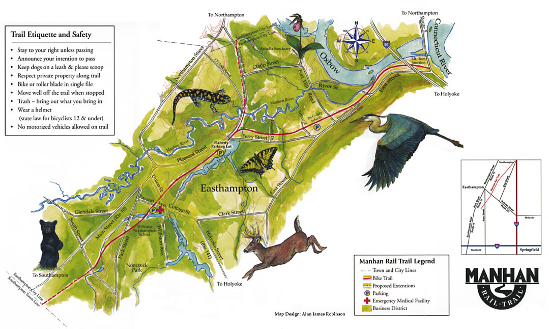 Map & Directions – Friends of the Manhan Rail Trail